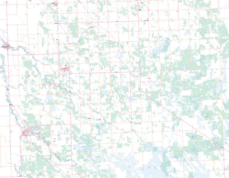 St. Malo, MB (062H07 Toporama) Map by Natural Resources Canada | Avenza ...