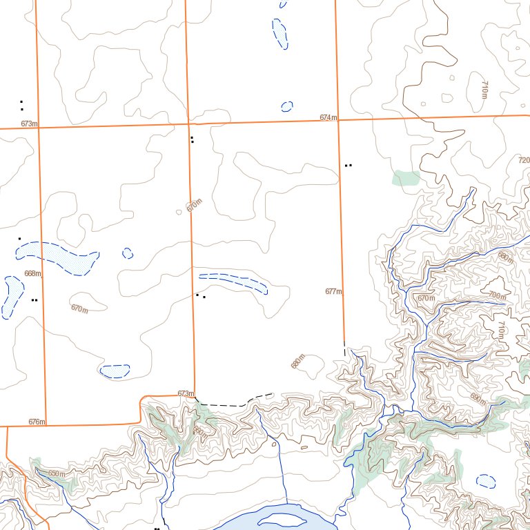 Glidden, SK (072N03 Toporama) Map by Natural Resources Canada | Avenza Maps