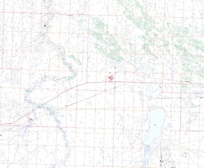 Asquith, SK (073B03 Toporama) Map by Natural Resources Canada | Avenza Maps
