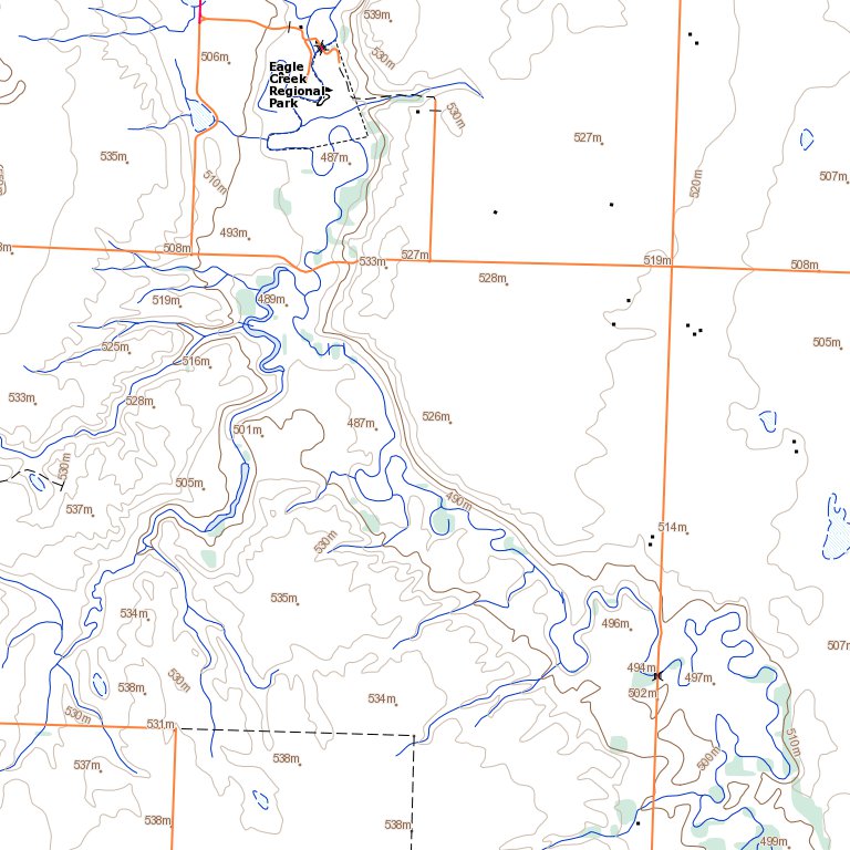 Asquith, SK (073B03 Toporama) Map by Natural Resources Canada | Avenza Maps