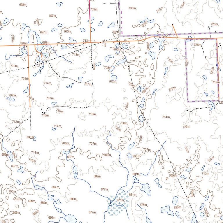 Cando, SK (073C08 Toporama) Map by Natural Resources Canada | Avenza Maps