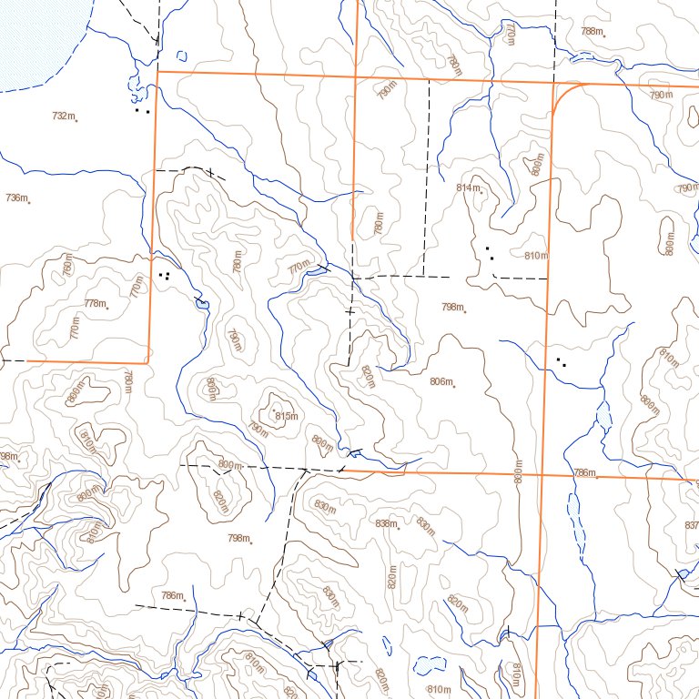 Herbert, SK (072J06 Toporama) Map by Natural Resources Canada | Avenza Maps