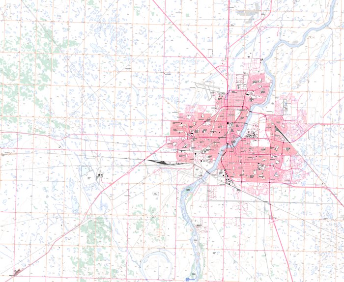 Saskatoon, SK (073B02 Toporama) Map by Natural Resources Canada ...