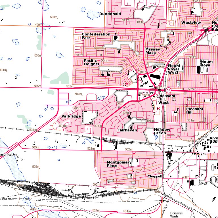 Saskatoon, SK (073B02 Toporama) Map by Natural Resources Canada ...