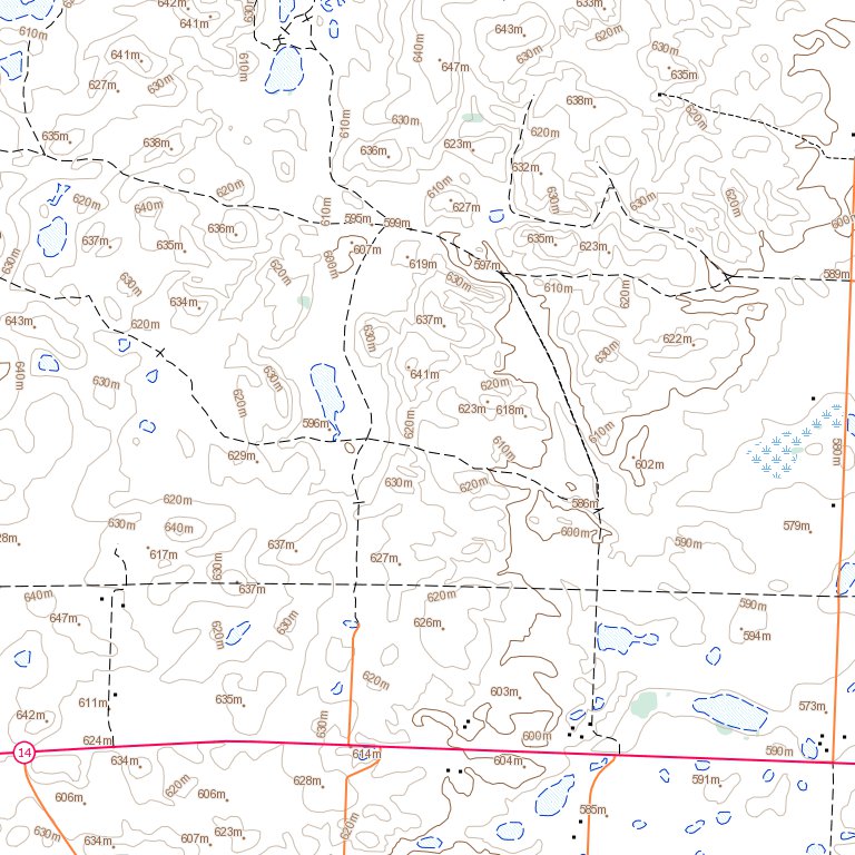 Biggar, SK (073B04 Toporama) Map by Natural Resources Canada | Avenza Maps