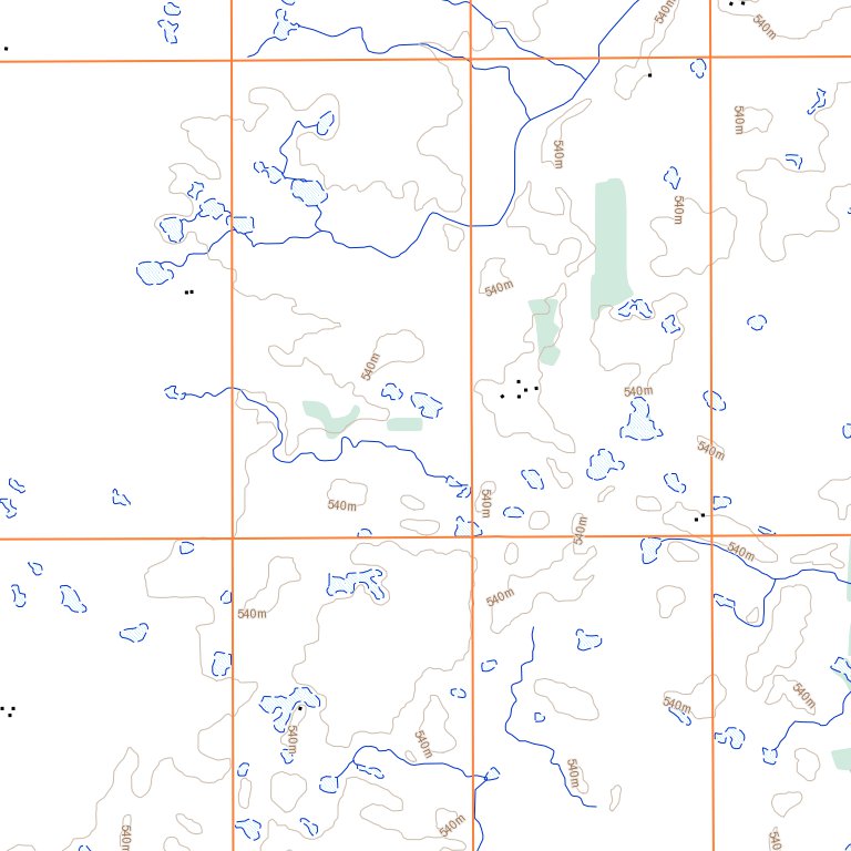 Jansen, SK (072P15 Toporama) Map by Natural Resources Canada | Avenza Maps