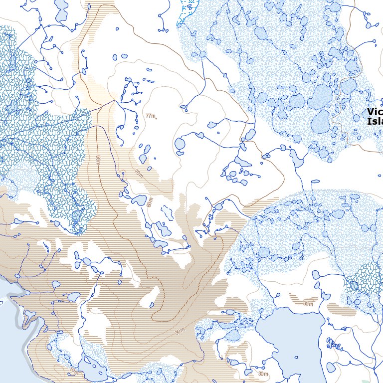 Cape Enterprise, NU (077D03 Toporama) Map by Natural Resources Canada ...