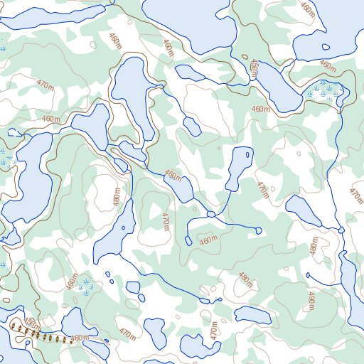 Unnamed, NT (076F04 Toporama) Map by Natural Resources Canada | Avenza Maps
