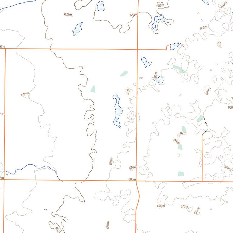 Davidson, SK (072P05 Toporama) Map by Natural Resources Canada | Avenza ...