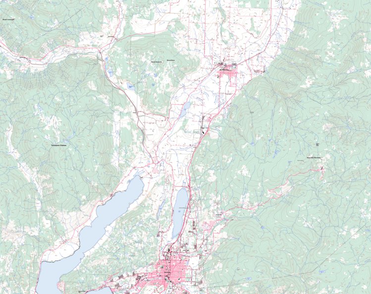 Vernon, BC (082L06 Toporama) Map by Natural Resources Canada | Avenza Maps