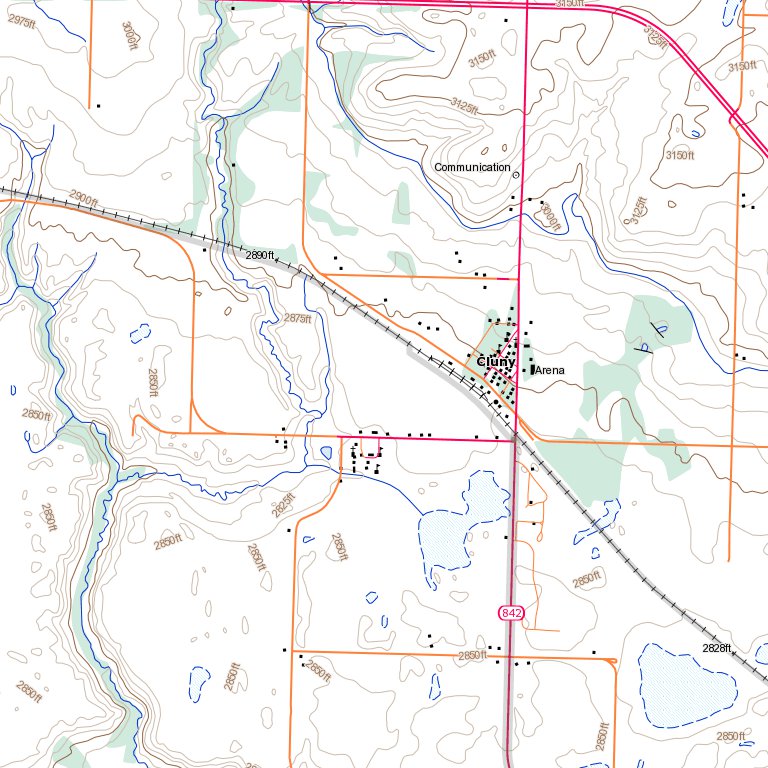 Cluny, AB (082I15 Toporama) Map by Natural Resources Canada | Avenza Maps