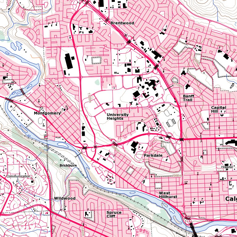 Calgary, AB (082O01 Toporama) Map by Natural Resources Canada | Avenza Maps