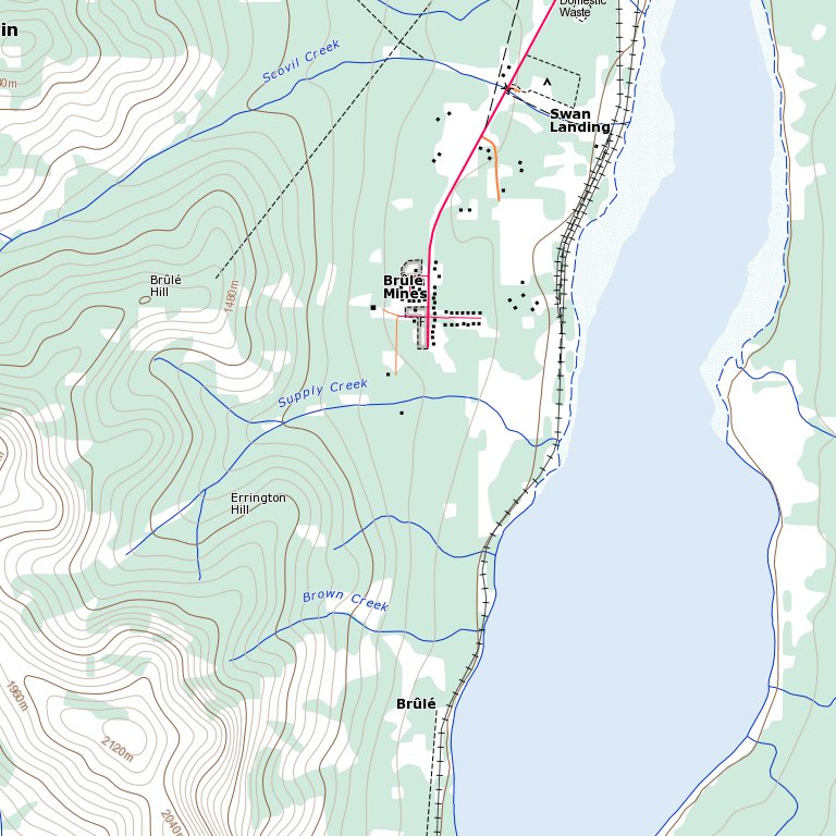 Entrance, AB (083F05 Toporama) Map by Natural Resources Canada | Avenza ...