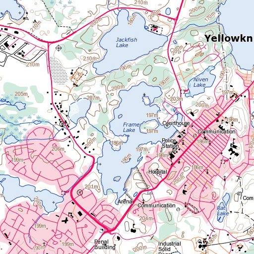 Yellowknife Bay, NT (085J08 Toporama) Map by Natural Resources Canada ...