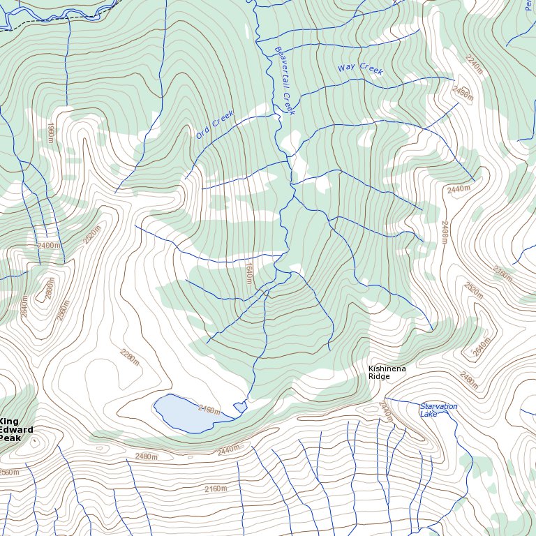 Sage Creek, AB (082G01 Toporama) Map by Natural Resources Canada ...