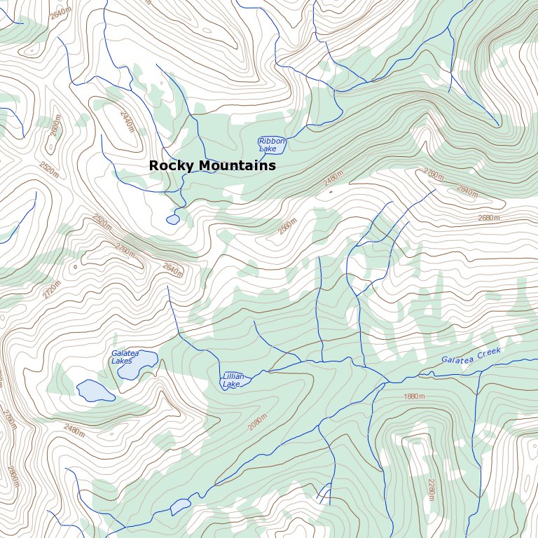 Spray Lakes Reservoir, AB (082J14 Toporama) Map by Natural Resources ...