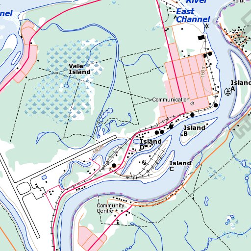 Hay River, NT (085B13 Toporama) Map by Natural Resources Canada ...