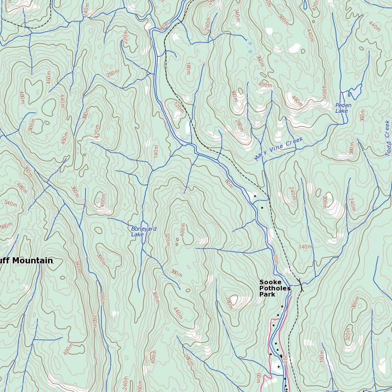 Sooke (092B05 Toporama) Map by Natural Resources Canada | Avenza Maps