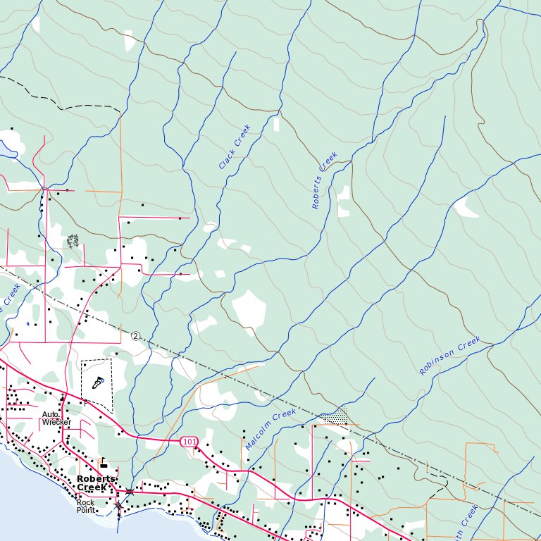 Sechelt (092G05 Toporama) Map by Natural Resources Canada | Avenza Maps