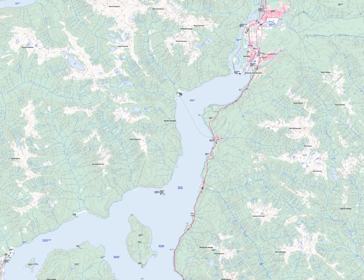 Squamish (092G11 Toporama) Map by Natural Resources Canada | Avenza Maps