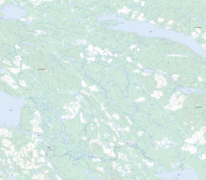 Inzana Lake (093K15 Toporama) Map by Natural Resources Canada | Avenza Maps