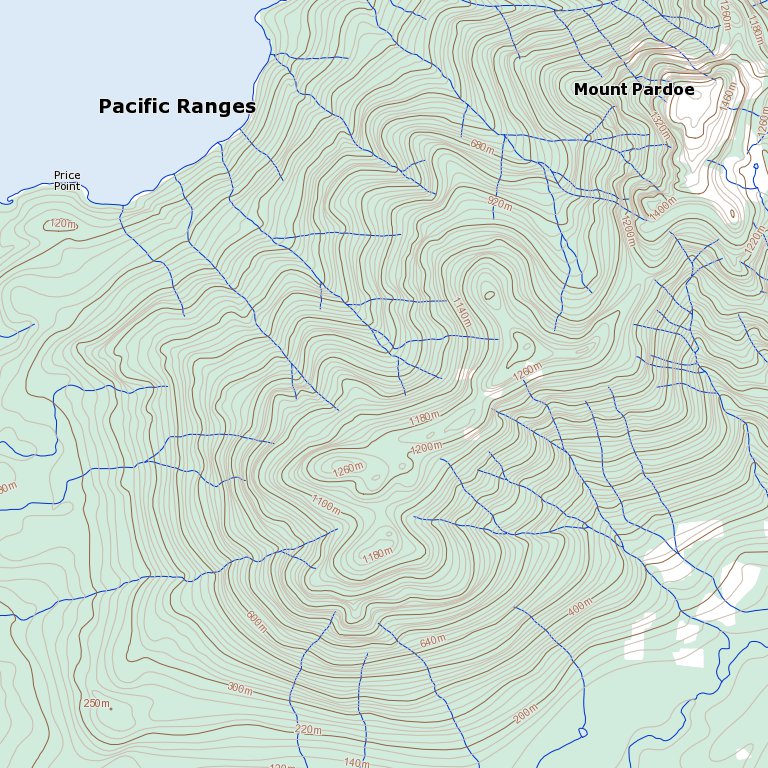 Desolation Sound (092K02 Toporama) Map by Natural Resources Canada ...