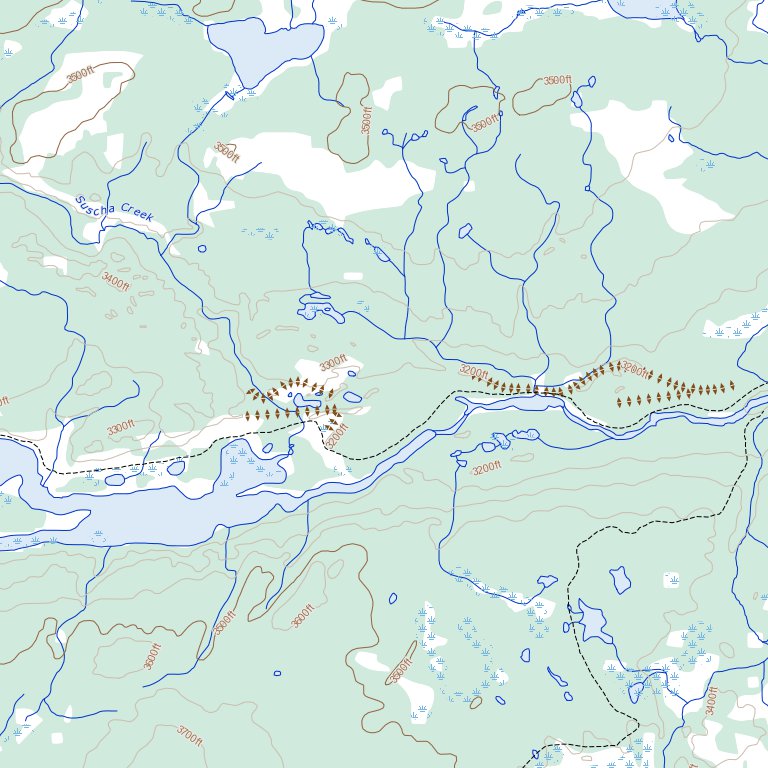 Suscha Creek, BC (093F01 Toporama) Map by Natural Resources Canada ...