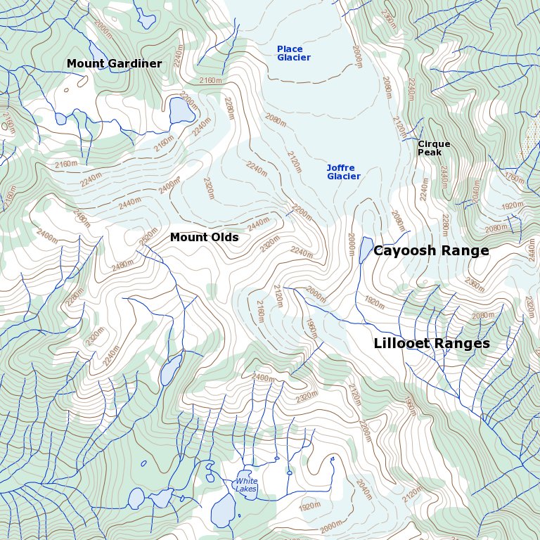 Pemberton (092J07 Toporama) Map by Natural Resources Canada | Avenza Maps