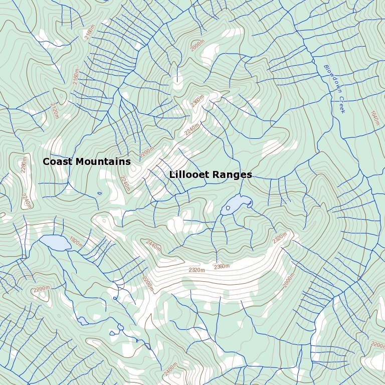 Duffey Lake (092J08 Toporama) Map by Natural Resources Canada | Avenza Maps