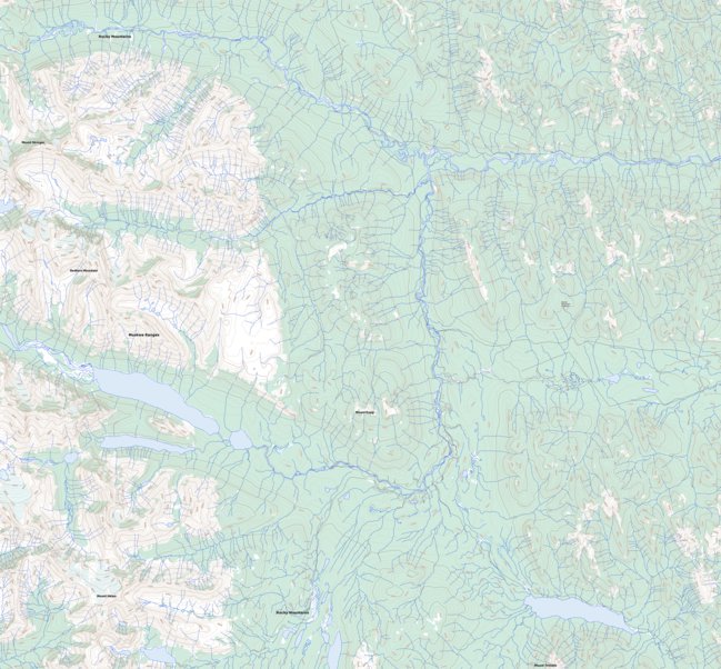Redfern Lake, BC (094G05 Toporama) Map by Natural Resources Canada ...