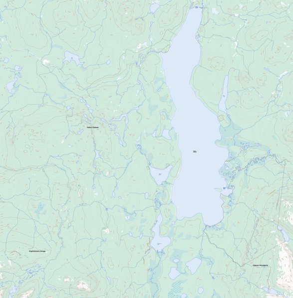 Peters Lake, YT (105B12 Toporama) Map by Natural Resources Canada ...