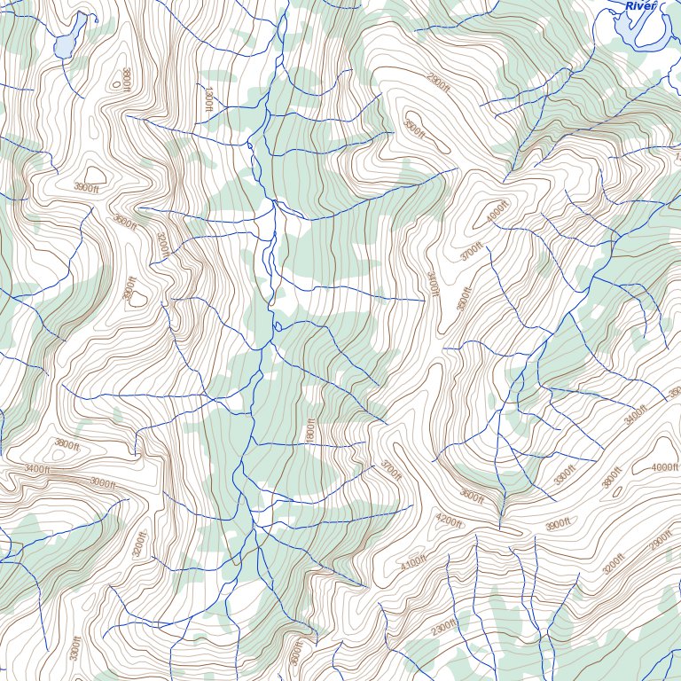 Khyex River, BC (103I05 Toporama) Map by Natural Resources Canada ...