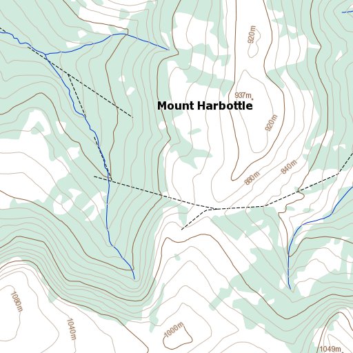 Mount Harbottle, YT (116G16 Toporama) Map by Natural Resources Canada ...