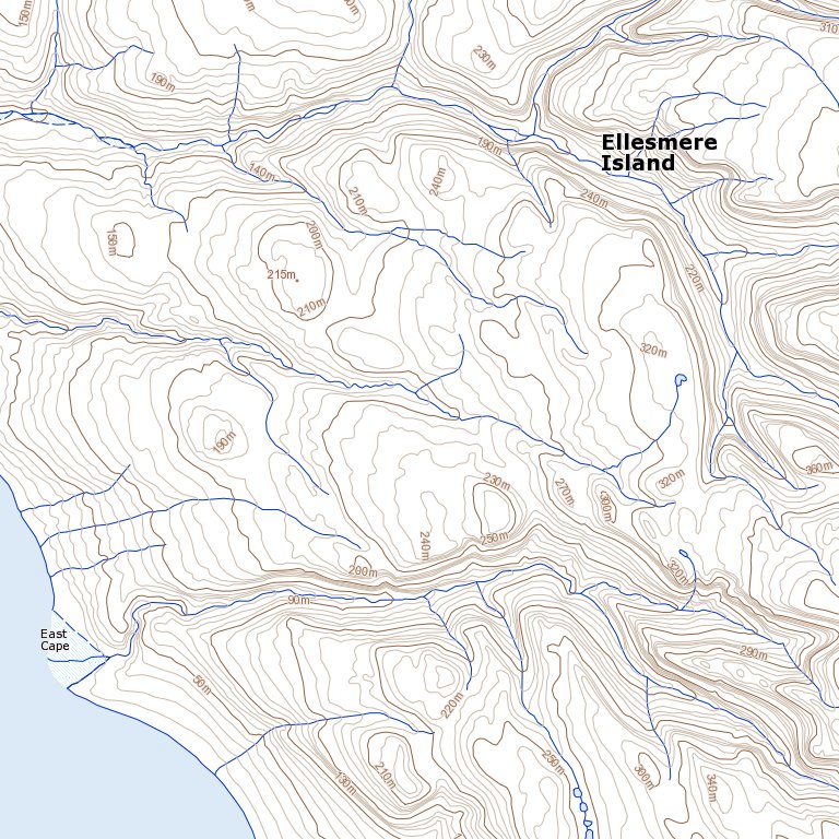Canon Fiord, NU (340B02 Toporama) Map by Natural Resources Canada ...