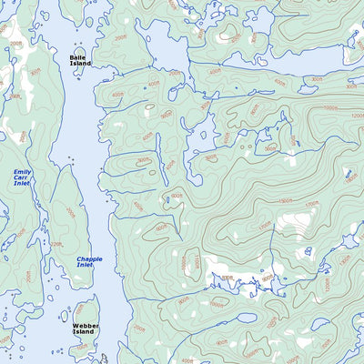 Caamaño Sound, BC (103A14 Toporama) Map by Natural Resources Canada ...