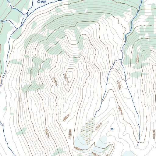 Airdrop Lake, YT (115B09 Toporama) Map by Natural Resources Canada ...
