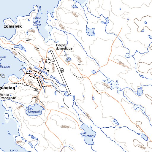 Quaqtaq, NU (025F04 Toporama) Map by Natural Resources Canada | Avenza Maps