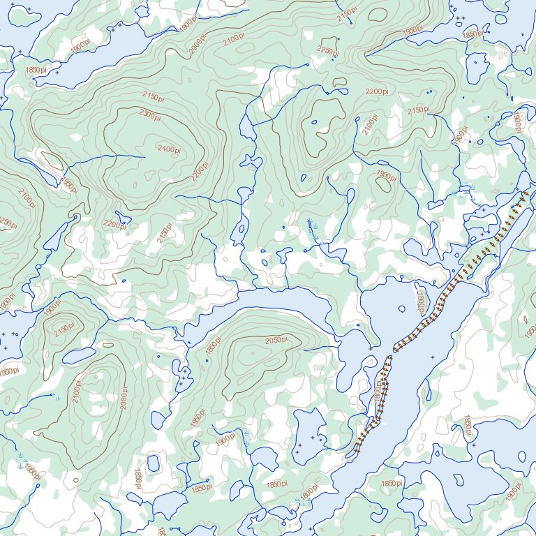 Lac Desceliers, QC (023D16 Toporama) Map by Natural Resources Canada ...