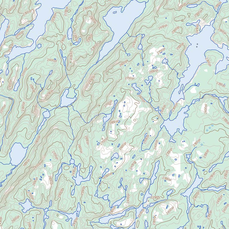 Lac De La Mine, QC (022I15 Toporama) Map by Natural Resources Canada ...