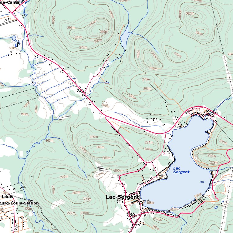 Saint-Raymond, QC (021L13 Toporama) Map by Natural Resources Canada ...