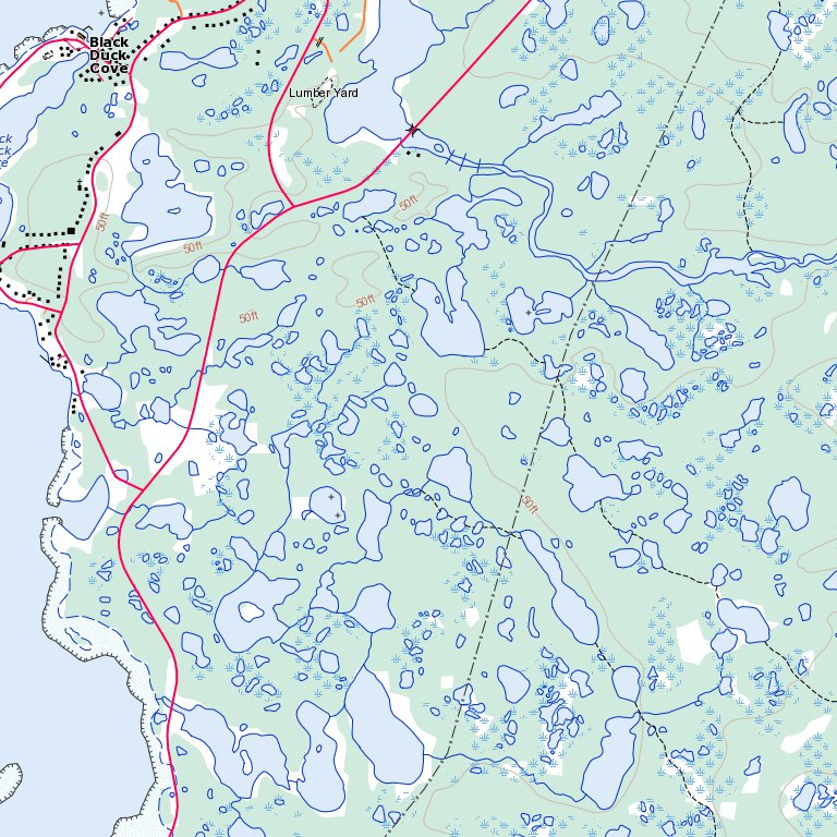 Brig Bay, NL (012P02 Toporama) Map by Natural Resources Canada | Avenza ...