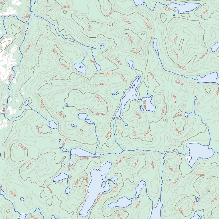 Lac Coupeaux, QC (012M05 Toporama) Map by Natural Resources Canada ...