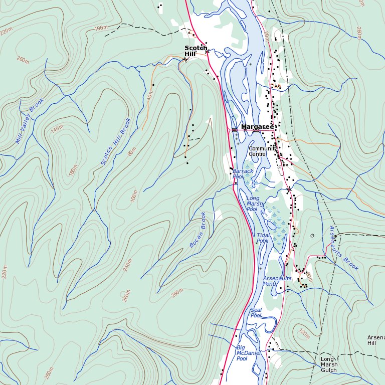 Margaree, NS (011K06 Toporama) Map by Natural Resources Canada | Avenza ...