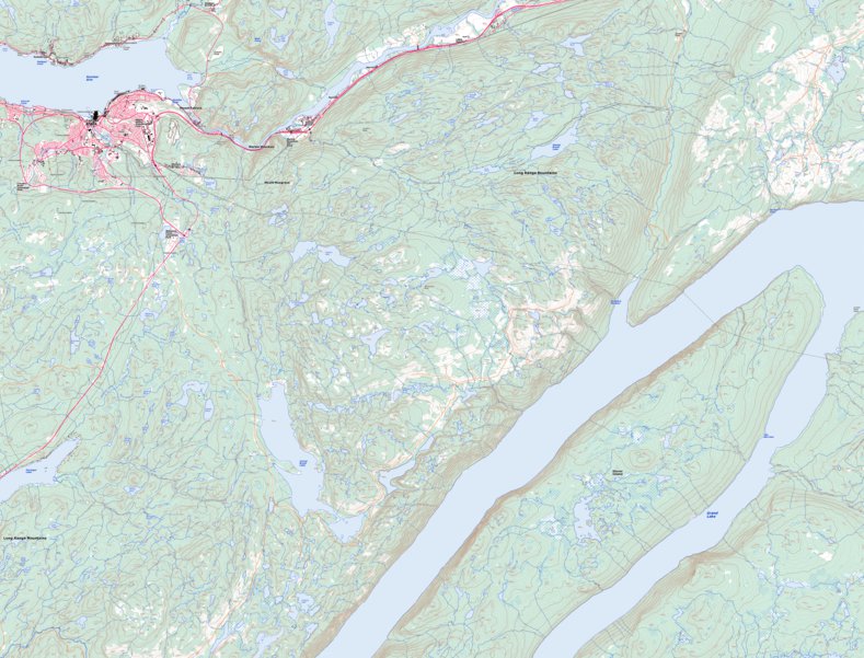 Corner Brook, NL (012A13 Toporama) Map by Natural Resources Canada ...