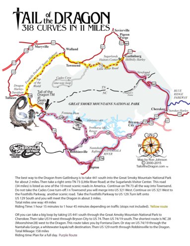 Gatlinburg Map by Tail of the Dragon, LLC | Avenza Maps
