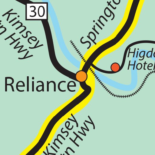 Ocoee Loop Map by Tail of the Dragon, LLC | Avenza Maps