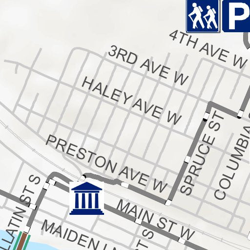 Thompson Falls Community Trails Map by Sanders County, Montana | Avenza ...