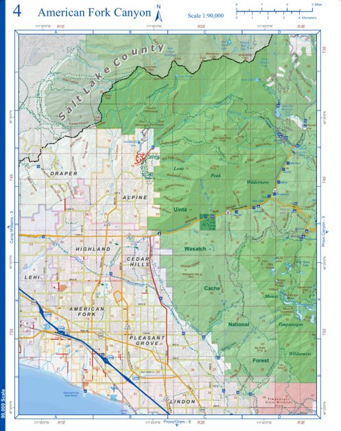 04-American Fork Canyon-UtahCounty Map by Utah County | Avenza Maps