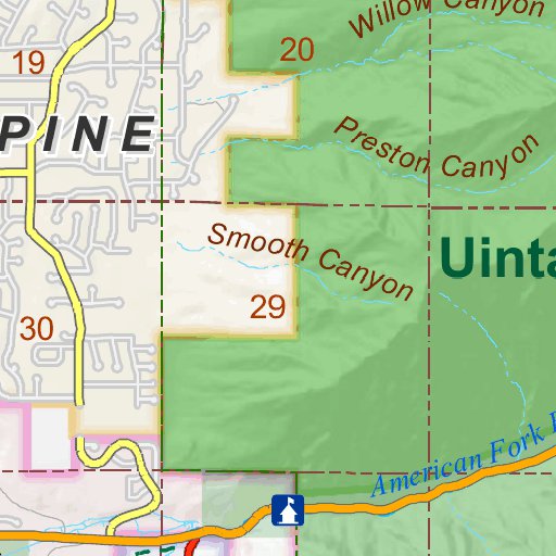 04-American Fork Canyon-UtahCounty Map by Utah County | Avenza Maps