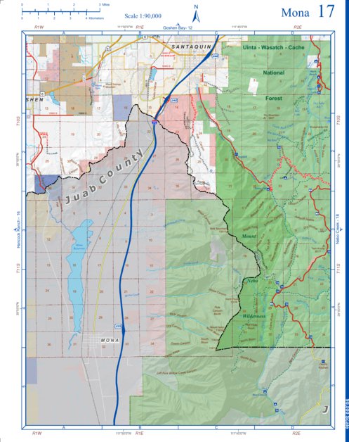 17-Mona-UtahCounty Map by Utah County | Avenza Maps